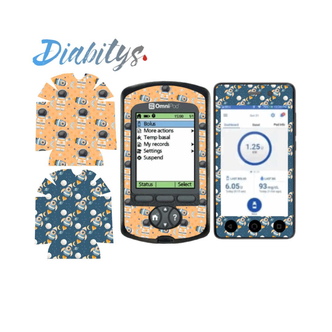 Astronaut Omnipod Insulin Pump Sticker Omnipod PDM Sticker Omnipod Dash ...