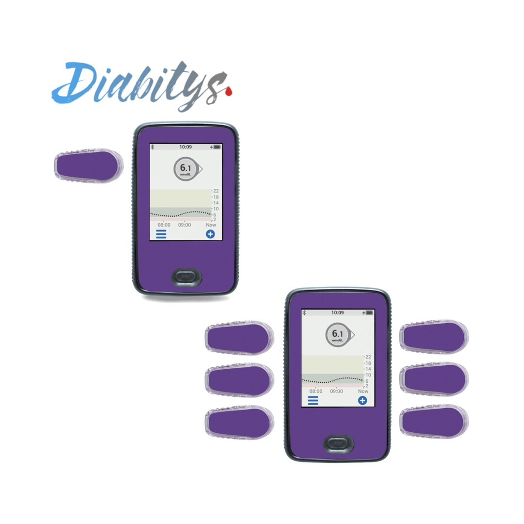 Violet Dexcom G6 Receiver Sticker & Transmitter Stickers, Dexcom ...