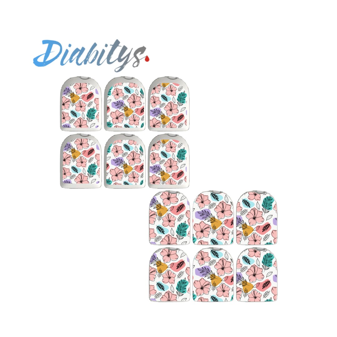Hibiscus Omnipod Insulin Pump Sticker, Omnipod Dash Sticker, Omnipod 5 ...