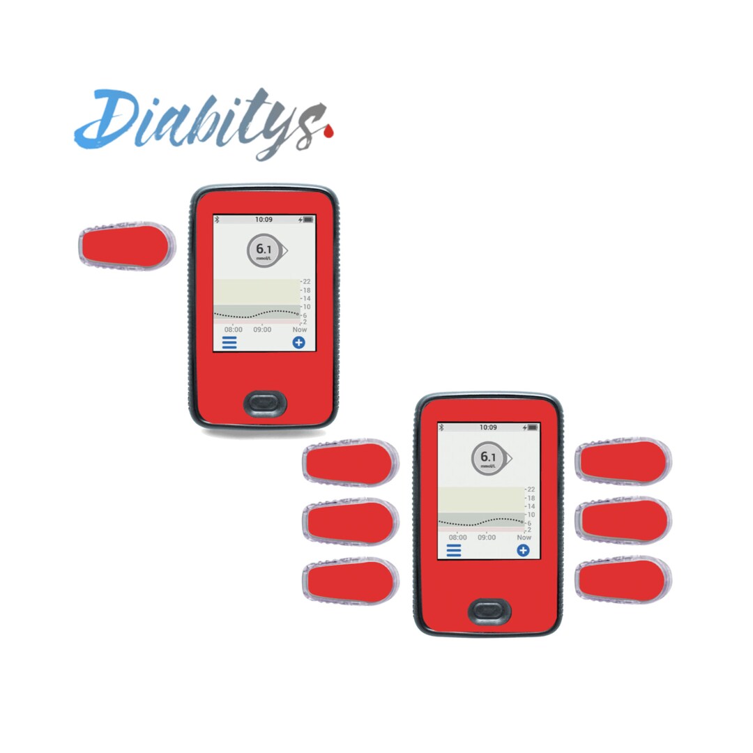 Red Dexcom G6 Receiver Sticker & Transmitter Stickers, Dexcom Stickers ...