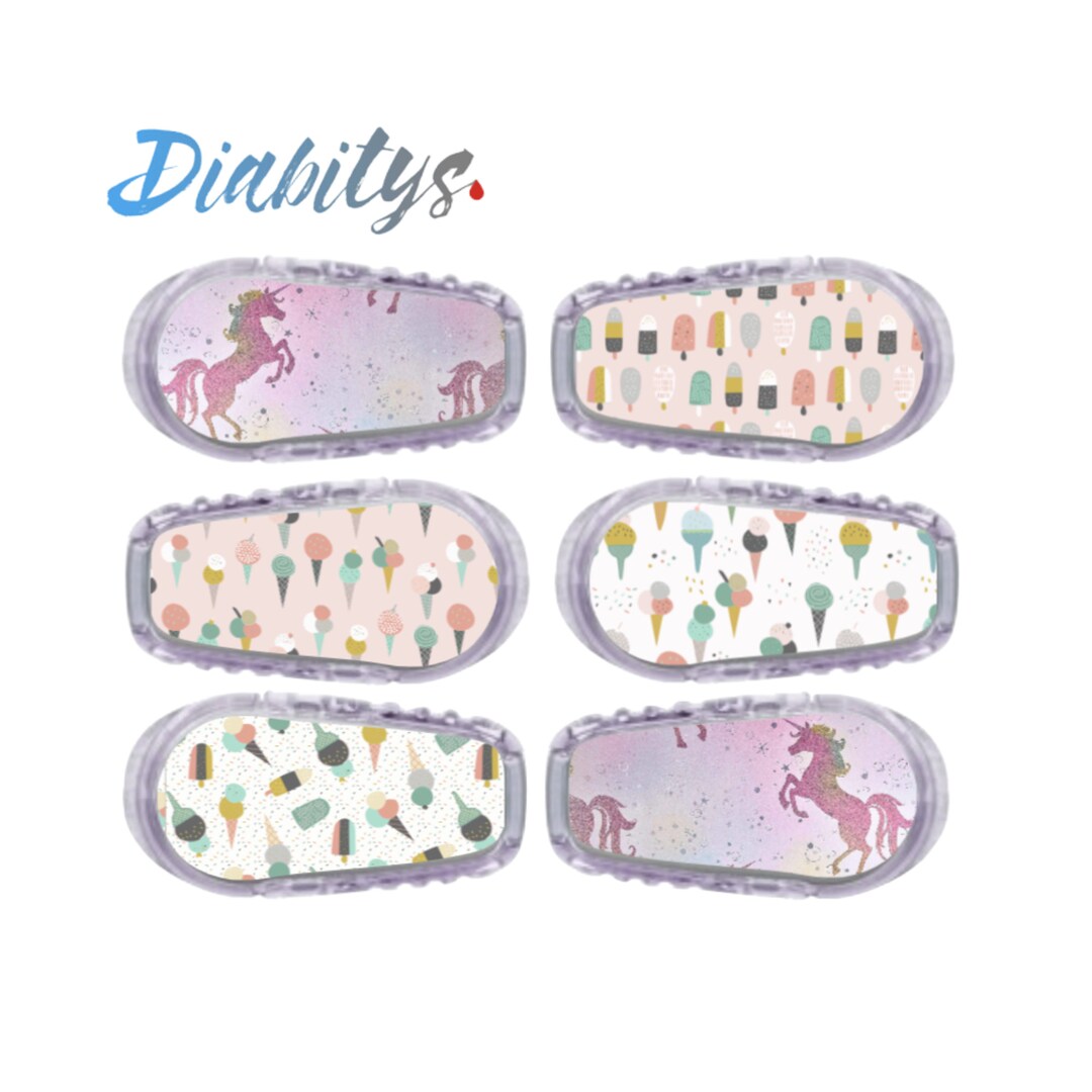 Unicorns & Lollies Dexcom G6 Transmitter Stickers, Dexcom ONE Stickers ...