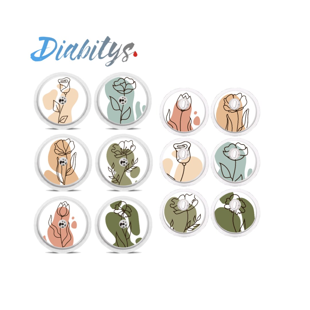 Botanical Boho Freestyle Libre Sensor Stickers, Freestyle Libre 2 ...