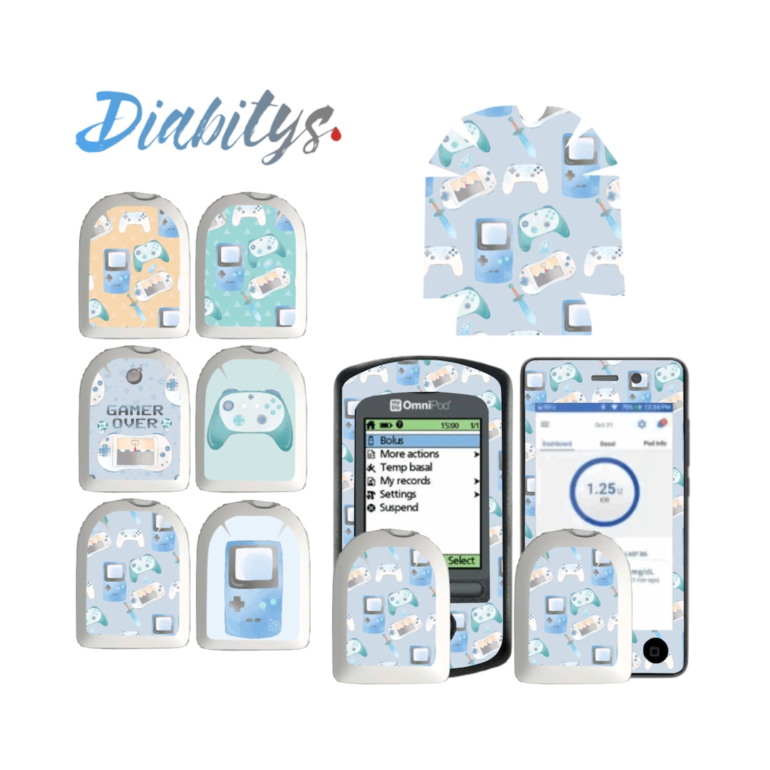 Gamer Omnipod Insulin Pump Sticker, Omnipod PDM Sticker, Omnipod Dash ...