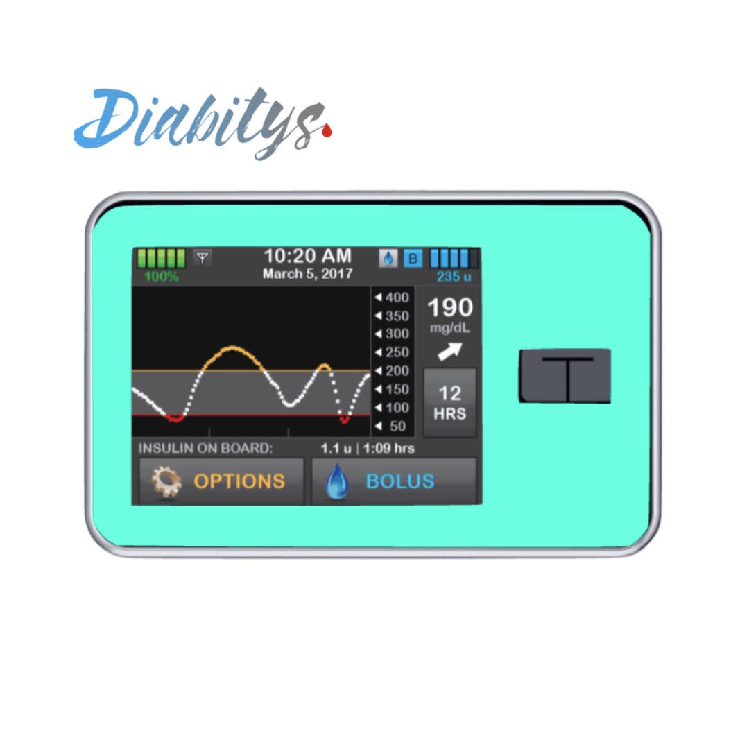 Mint T:slim X2 Insulin Pump Sticker, Tslim X2 Pump Decal, Diabetes ...