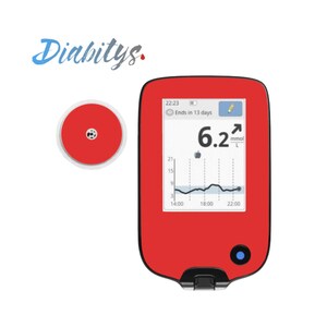 Red Freestyle Libre/libre 2 Reader Sticker & Sensor Stickers, Diabetic ...