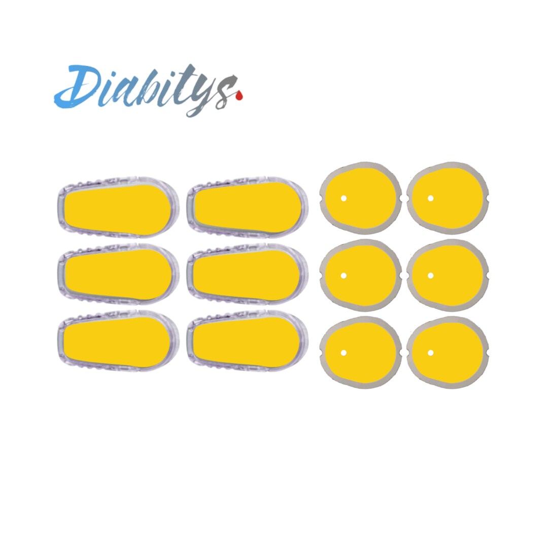 Yellow Dexcom G6 Transmitter Stickers, Dexcom ONE Stickers, Dexcom G7 ...