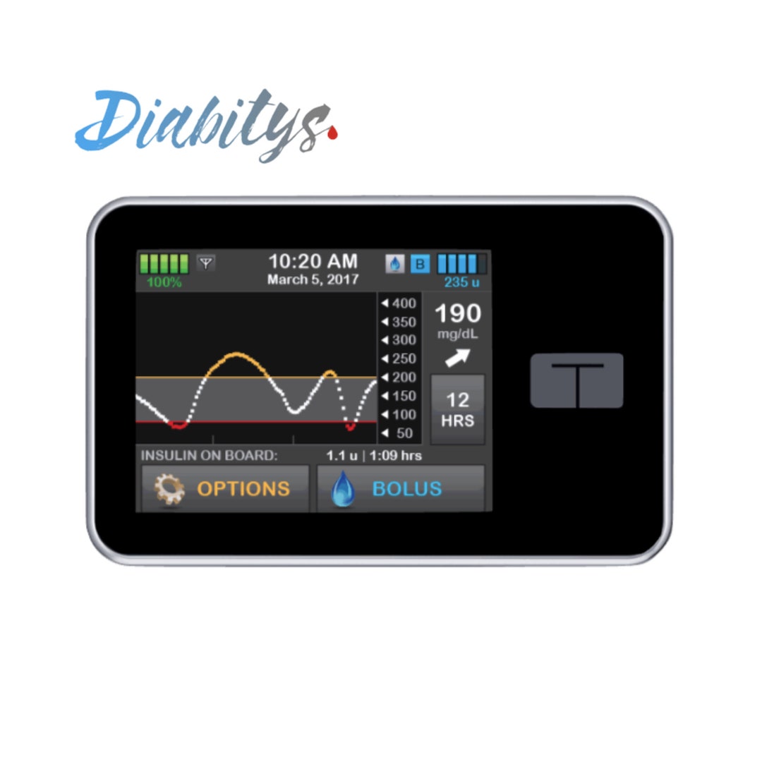 Black T:slim X2 Insulin Pump Sticker, Tslim X2 Pump Decal, Diabetes ...