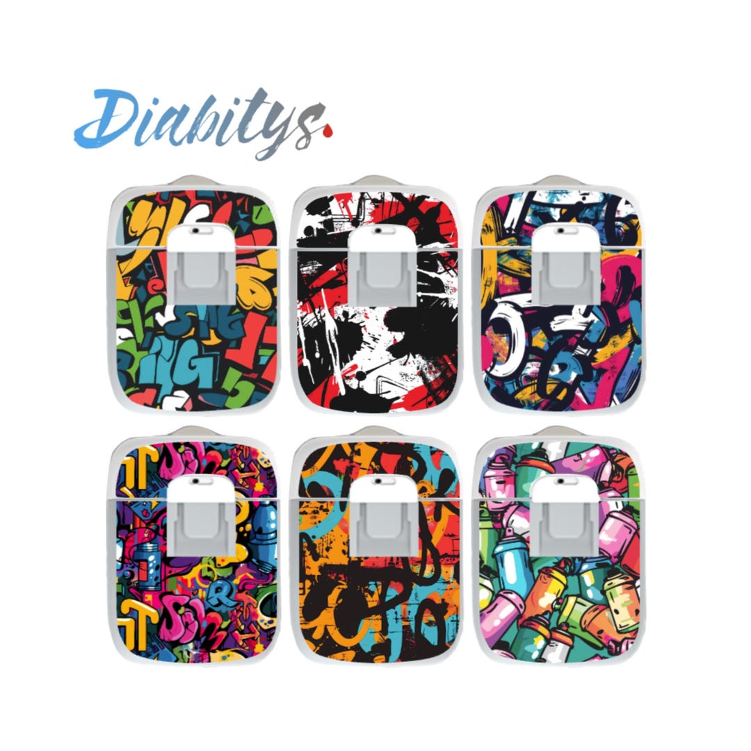 Graffiti Medtrum Nano Insulin Pump Sticker, Diabetic Stickers, Diabetic ...