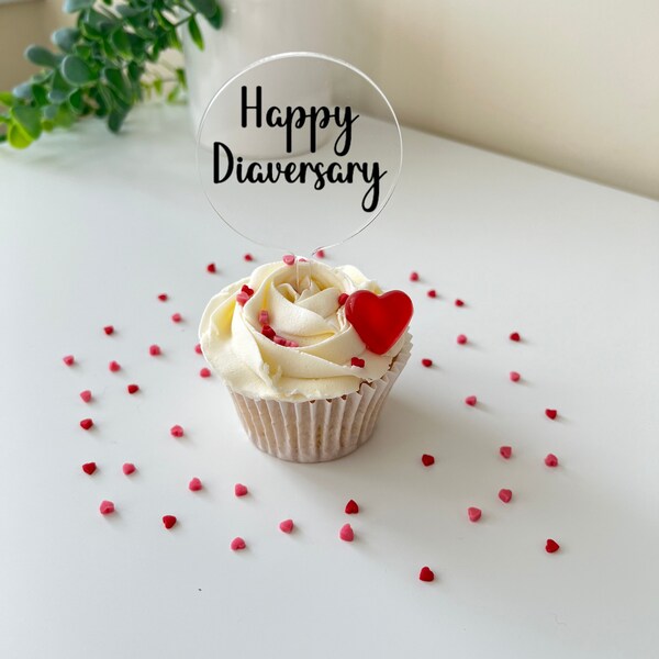 Diaversary Cake Topper - Etsy