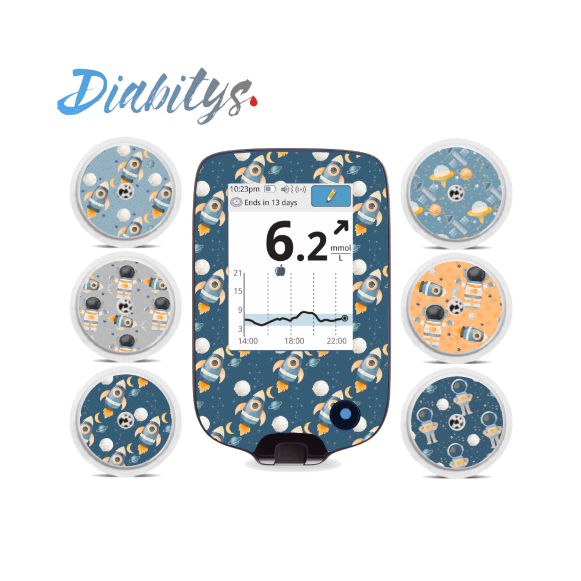 Astronaut Freestyle Libre Reader Sticker Libre 2 Reader - Etsy