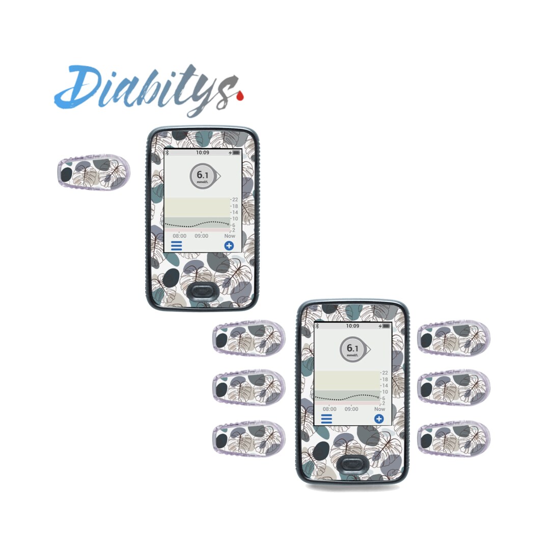 Monstera Leaf Dexcom G6 Receiver Sticker & Transmitter Stickers, Dexcom ...