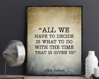 Tolkien Time Given Us - Etsy