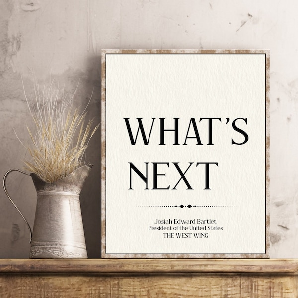 What Next Poster - Etsy