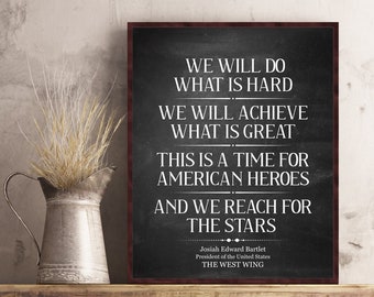 The West Wing Poster US Senate Print Quotes West Wing - Etsy