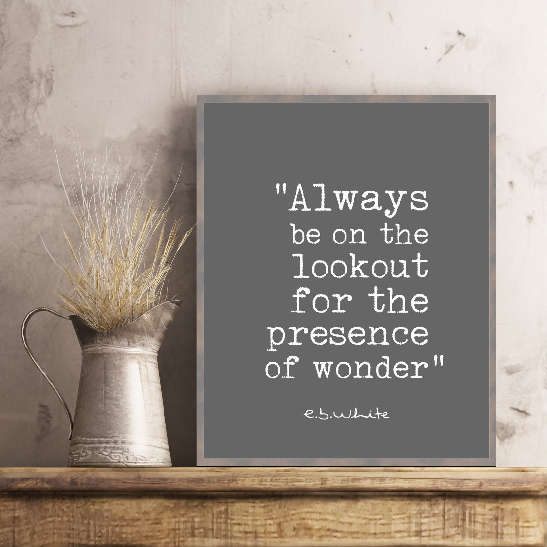 E.B. White Quote Poster Always Be on the Lookout for the - Etsy