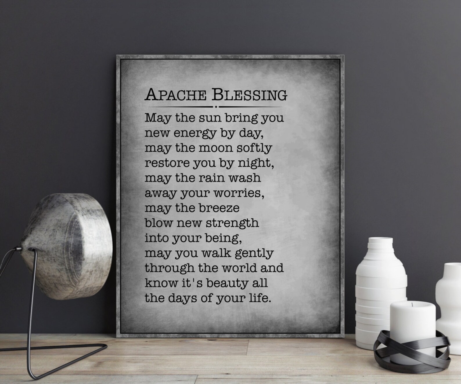 Apache Blessing Wall Art Poster Print May the Sun Bring You | Etsy