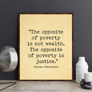 Bryan Stevenson Quotes Social Justice Poster Art Social Worker Gift ...