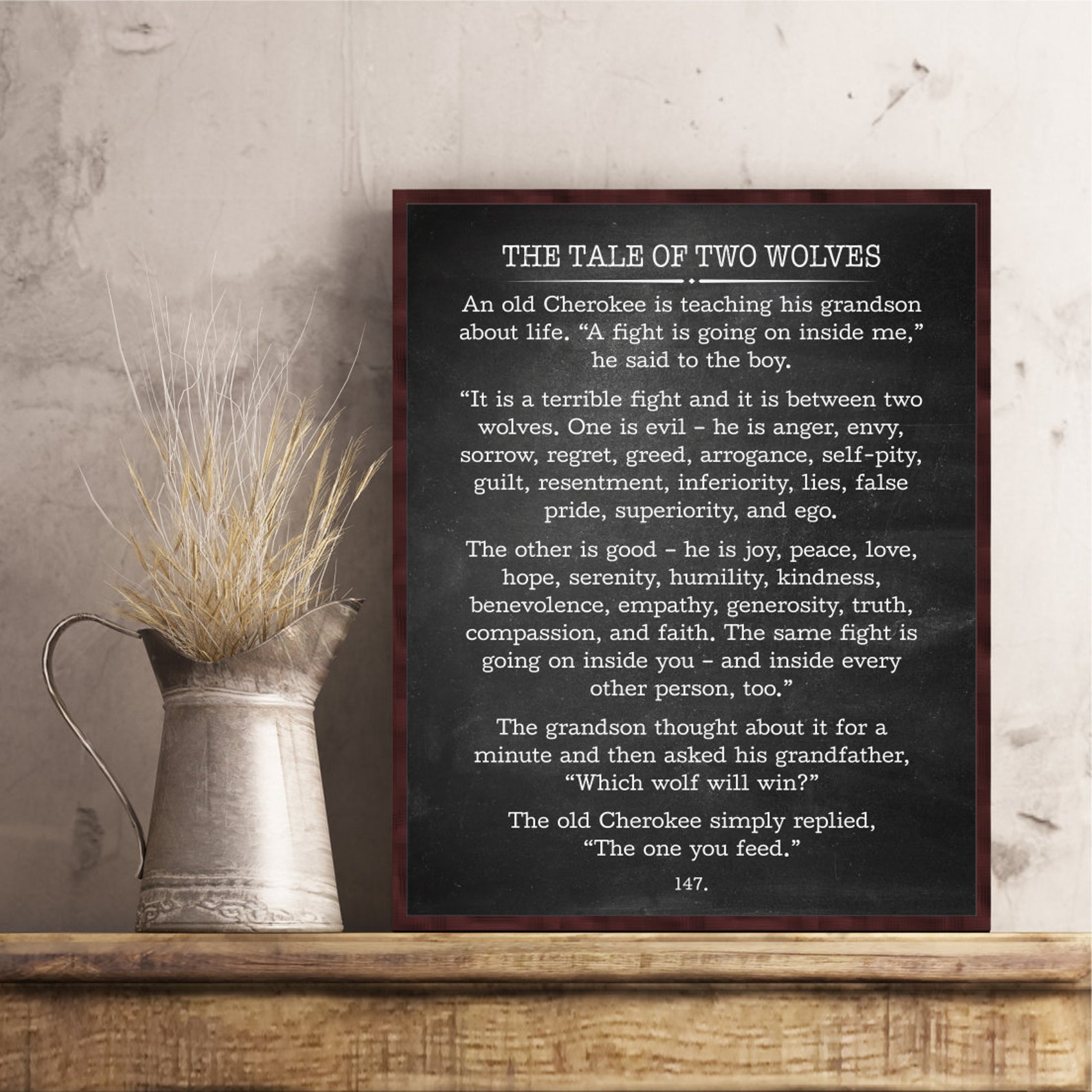 The Tale of Two Wolves Cherokee Tale Native American Story Proverb ...