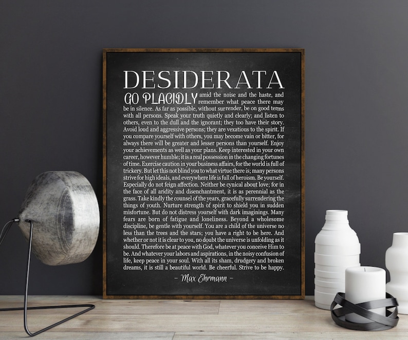 Desiderata Poem Print Graduation Gift Graduation Poem Poetry | Etsy