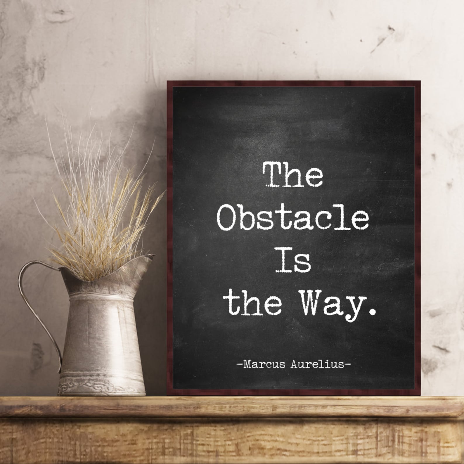 Marcus Aurelius Quote the Obstacle is the Way Meditations Inspirational ...