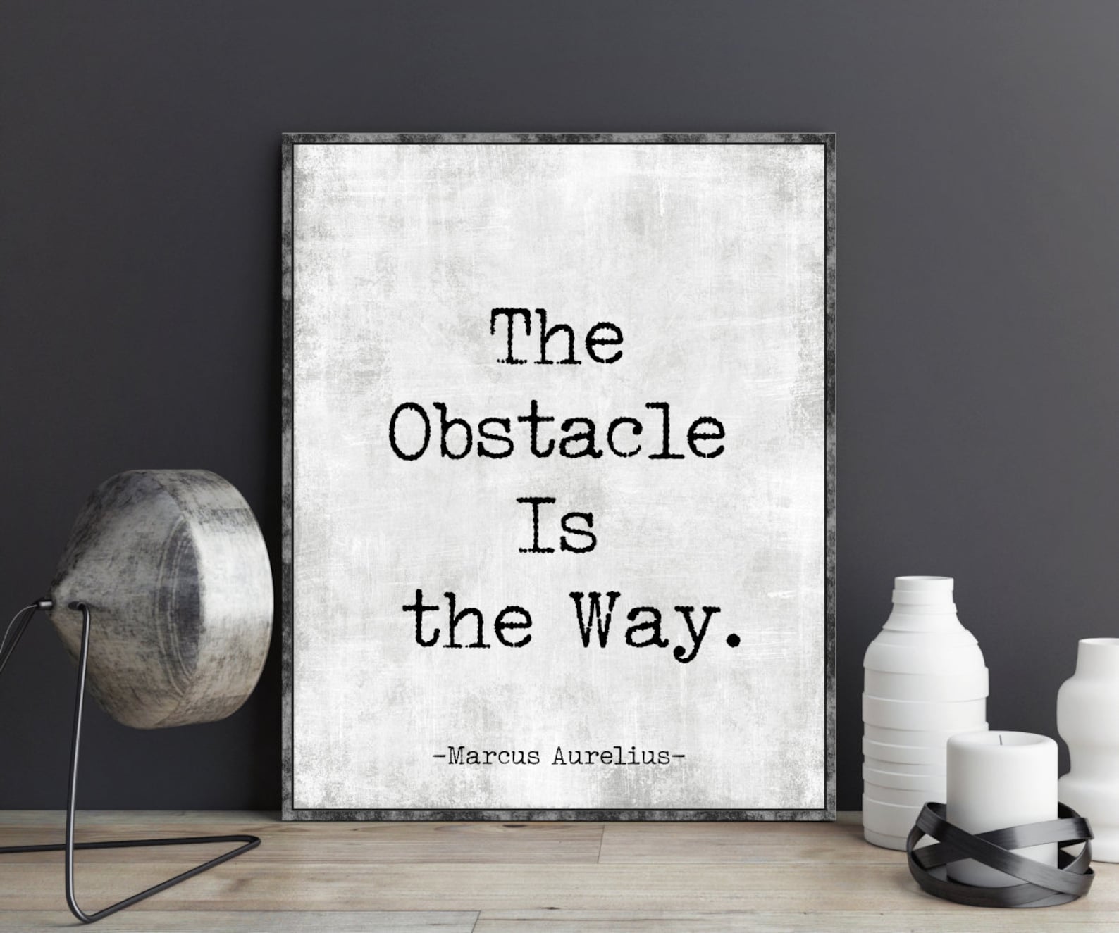 Marcus Aurelius Quote the Obstacle is the Way Meditations Inspirational ...