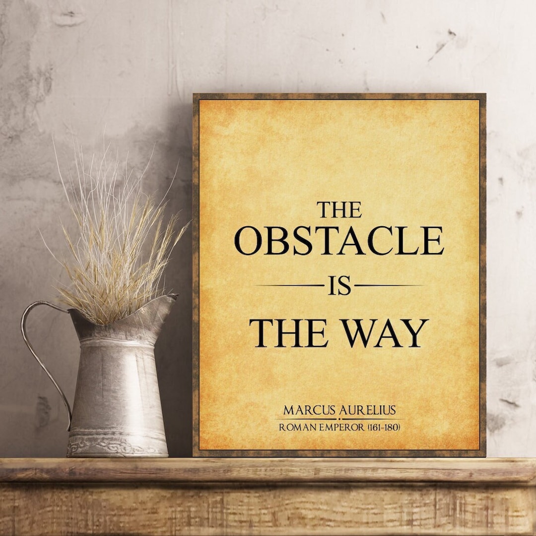 Marcus Aurelius the Obstacle is the Way Quote Inspirational ...