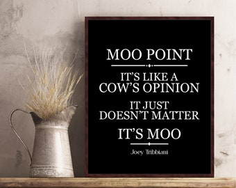 Cow Joey Moo Point | Etsy