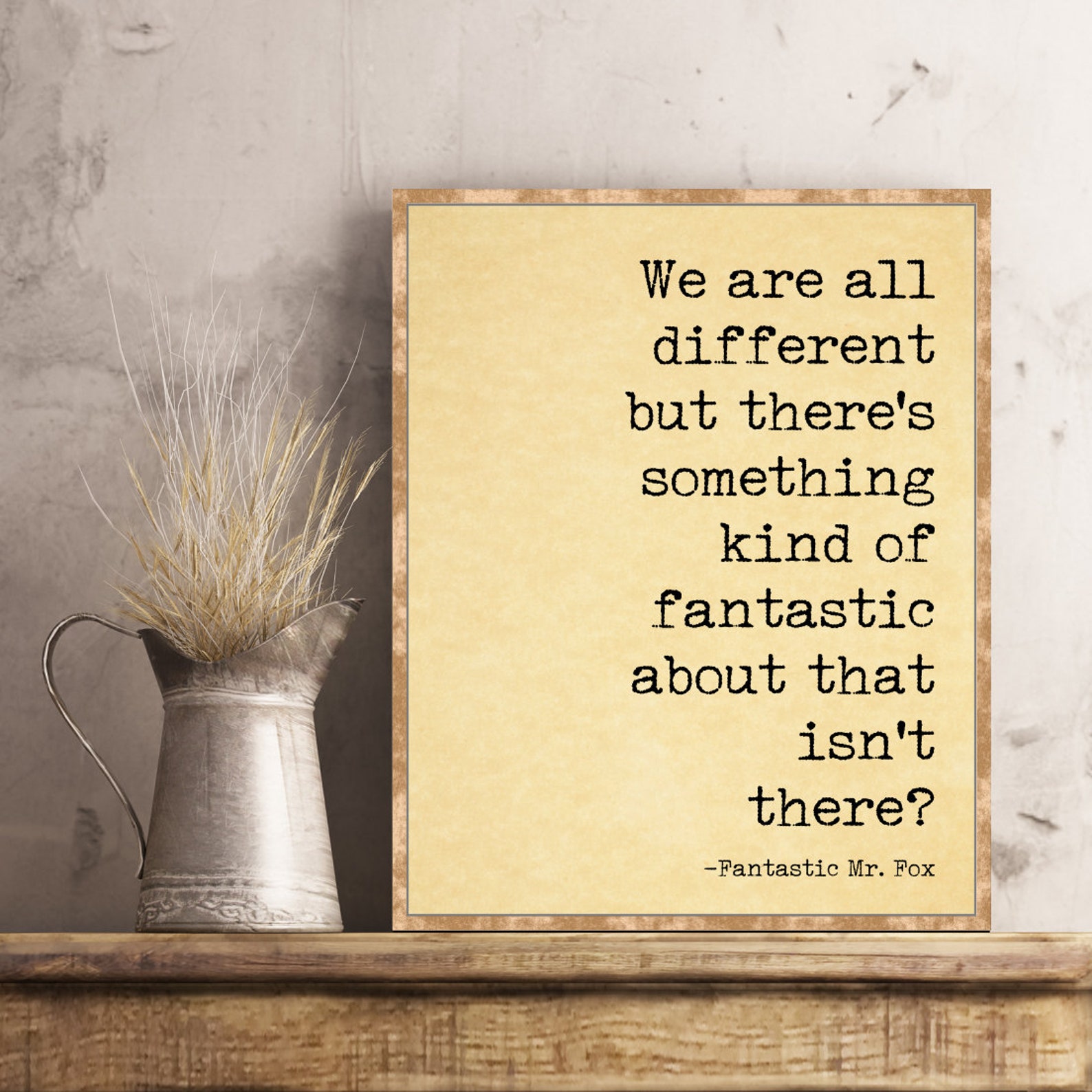 Fantastic Mr Fox Quote Nursery Wall Art Gift Print Movie - Etsy