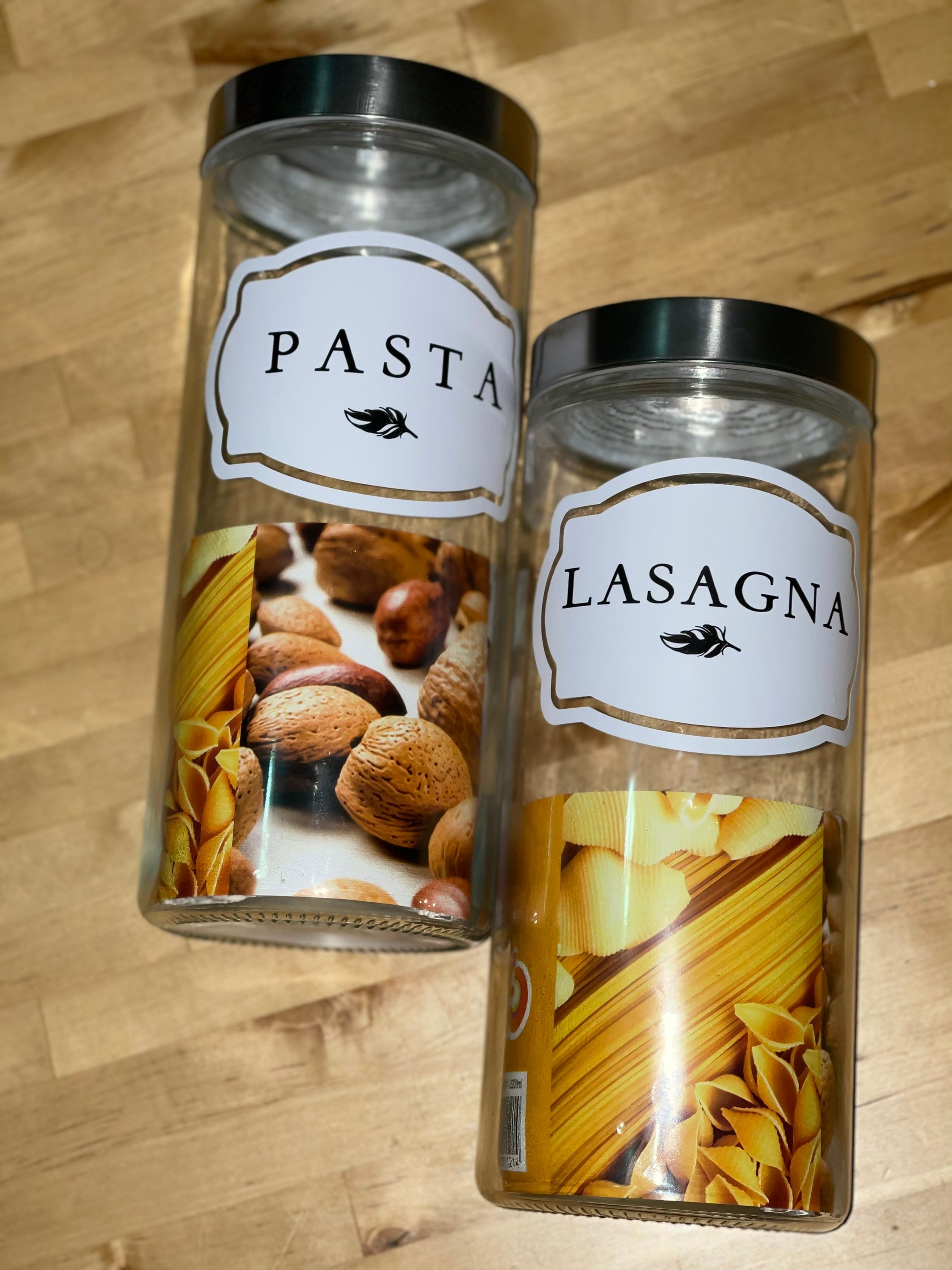 Pasta lovers containers Set Tall cylinder containers with | Etsy