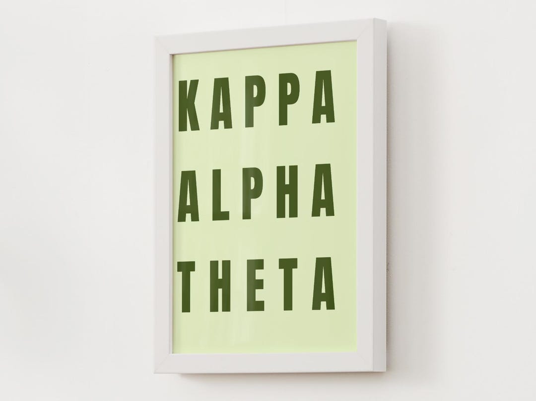 Customizable Kappa Alpha Theta Sorority Poster (digital Download) - Etsy