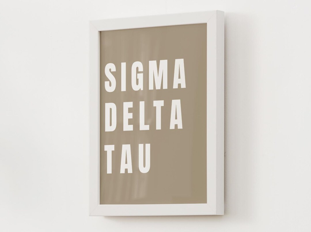 Customizable Sigma Delta Tau Poster, Dorm Room and Apartment Decor ...