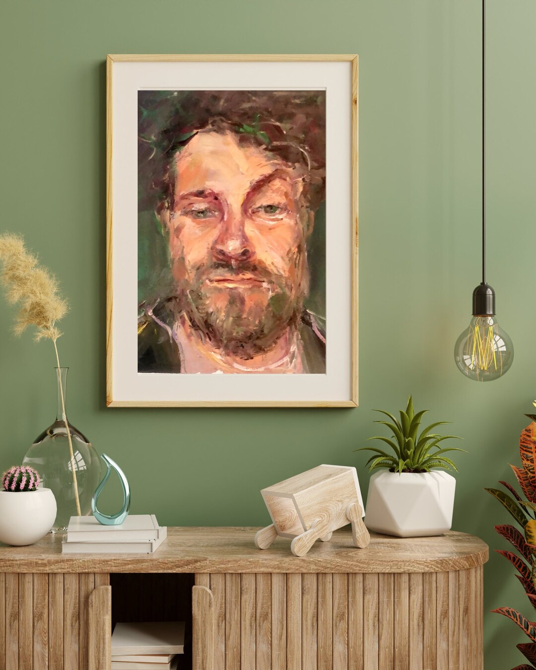 Custom Hand Paint Oil PORTRAIT FROM PHOTO, Hand Painted Portrait ...