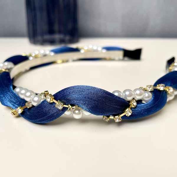 Pink Blue Headband - Etsy