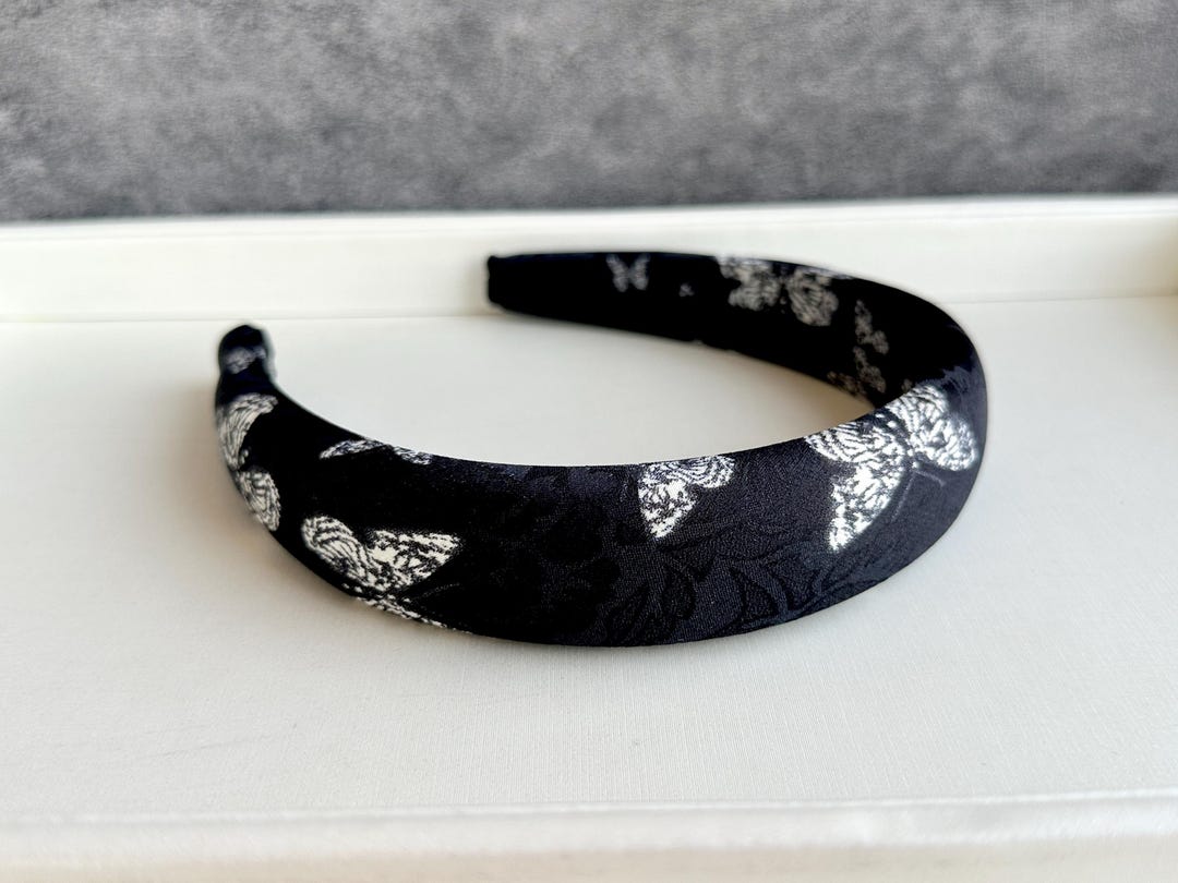 Black Butterfly Headbands,padded Headbands,alice Headbands,comfortable ...