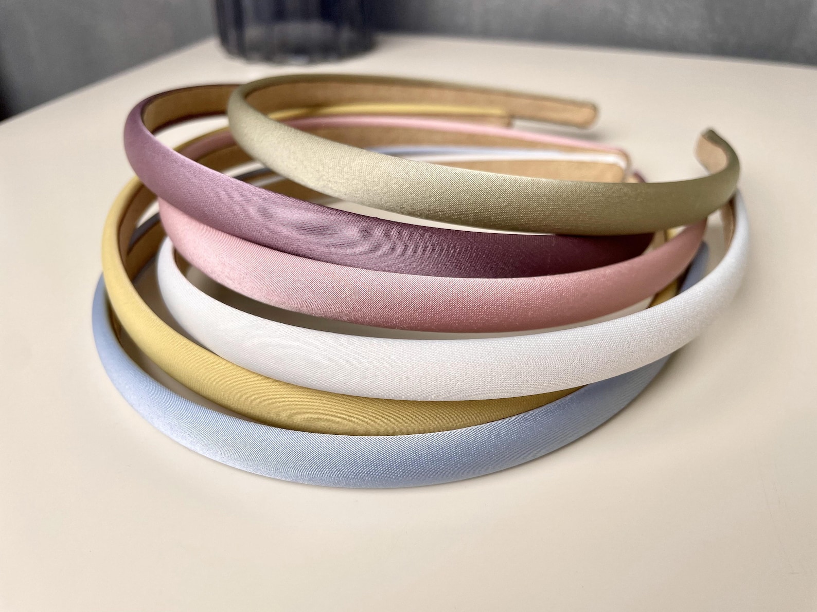 Thin Headband,simple Satin Headbands,women Turban Headband, Vintage ...