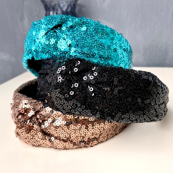 Sequin Headband - Etsy