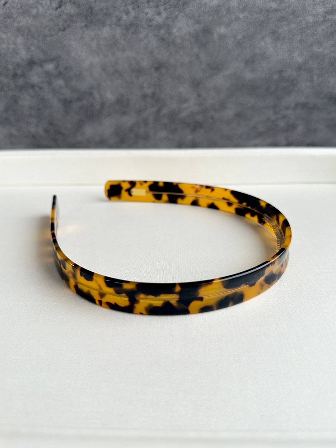 Vintage Leopard Print Headband,acetate Adjustable Headband,fashion Thin ...