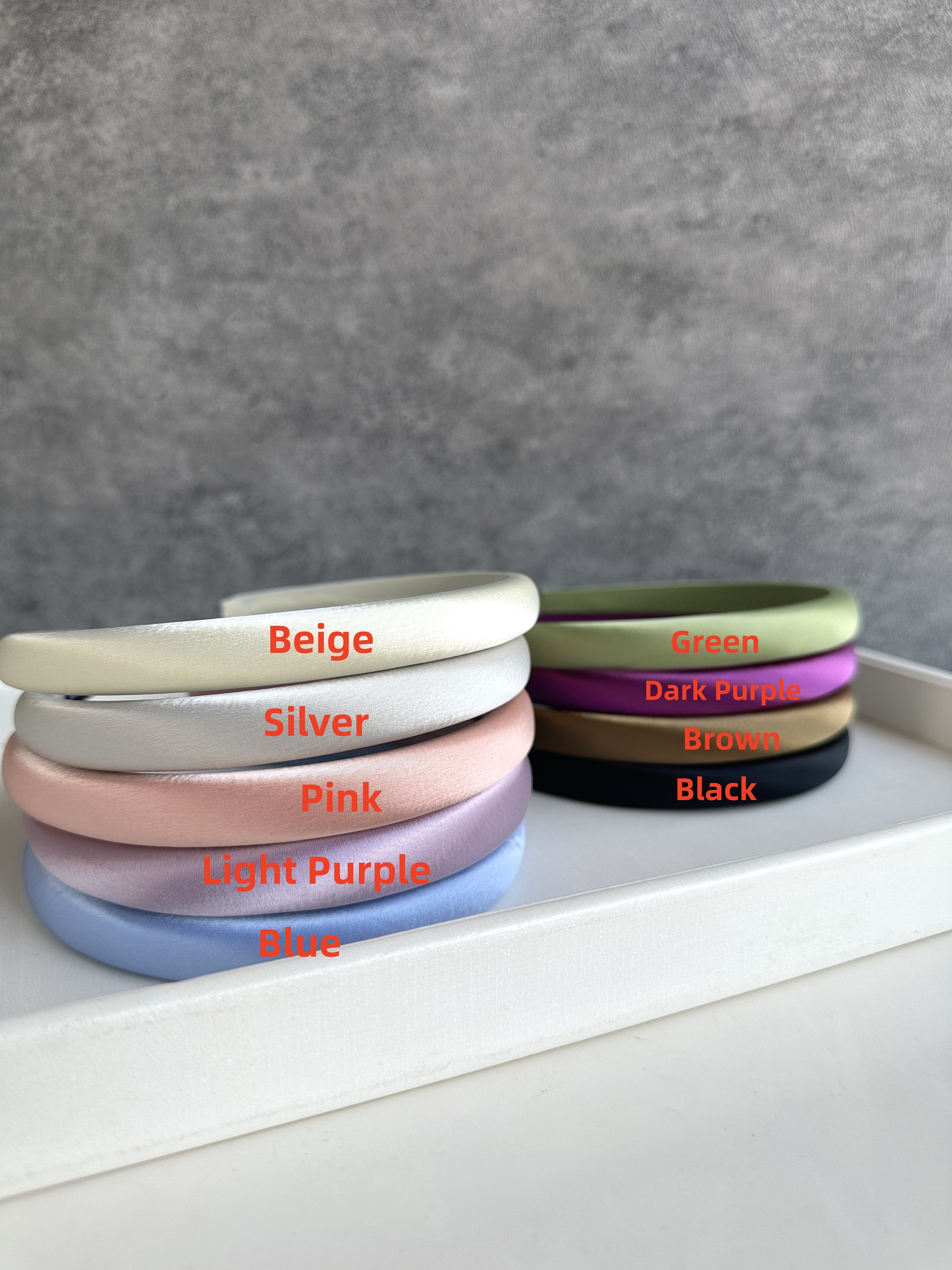 Black Satin Thin Headband,party Headband,solid Color Headband,silk ...