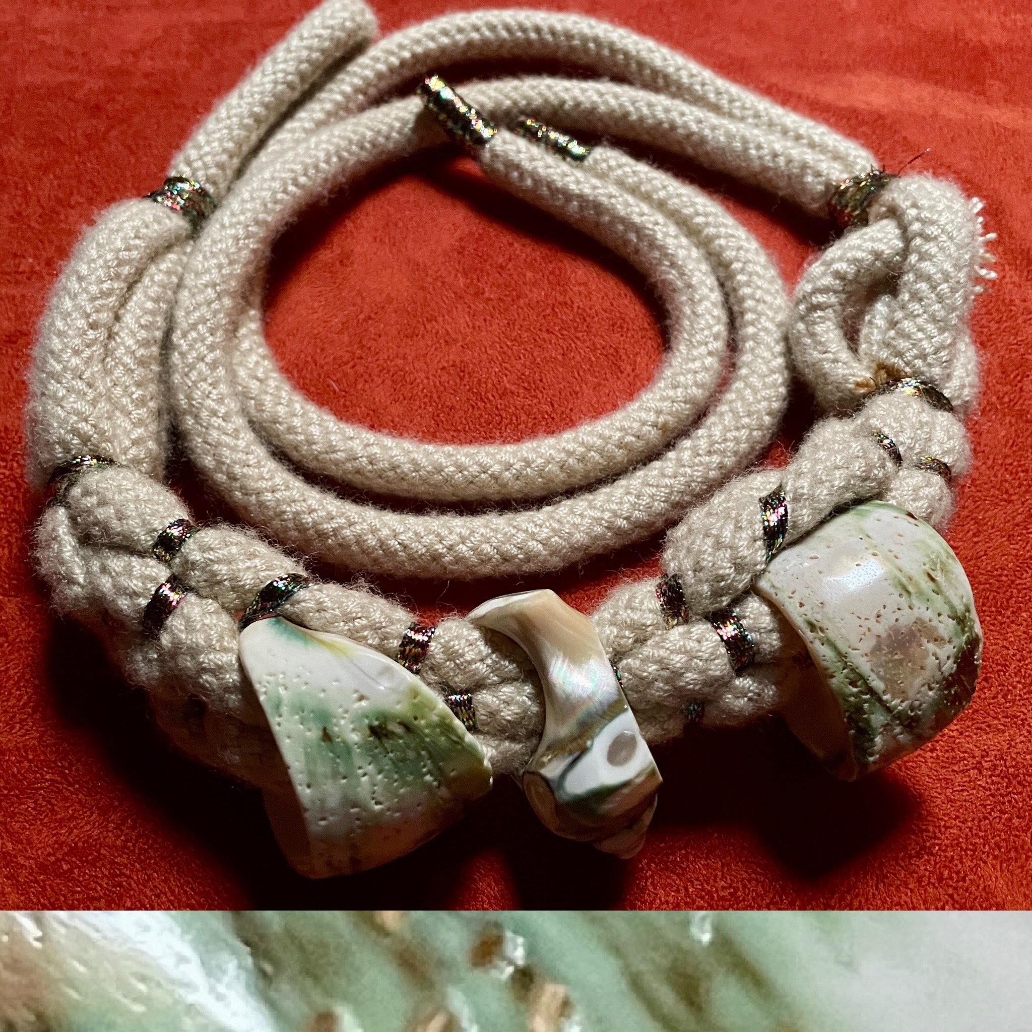Vintage 80s Fabulous SEASHELL ROPE BELT One-size - Etsy