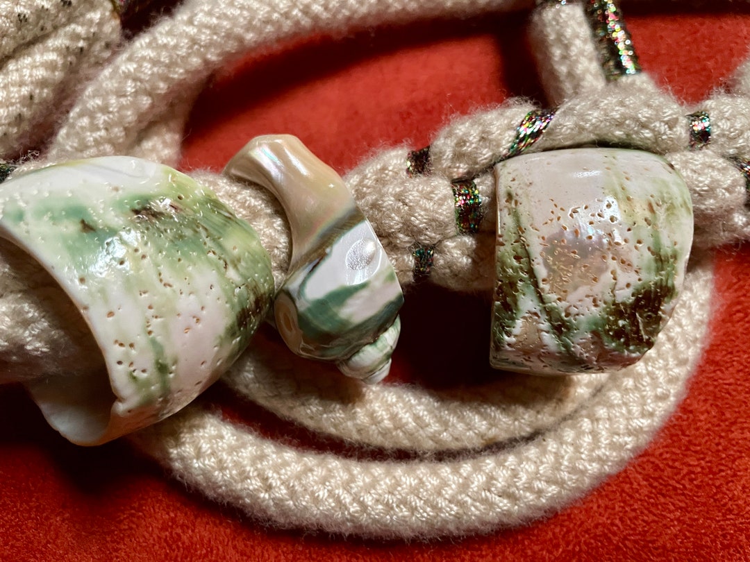 Vintage 80s Fabulous SEASHELL ROPE BELT One-size - Etsy