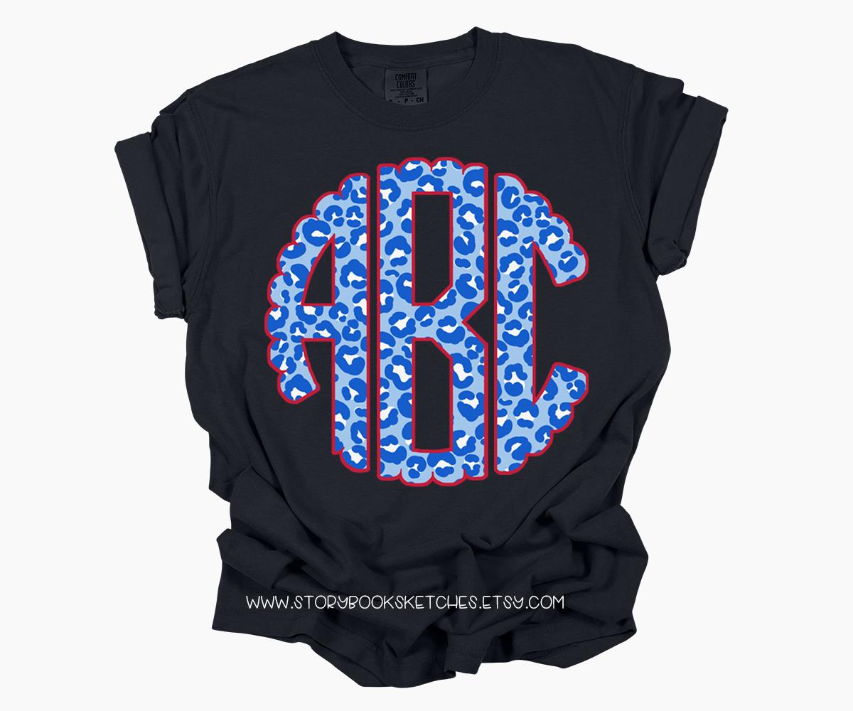 Freedom Leopard Monogram PNG | Digital Download | Patriotic Red White ...