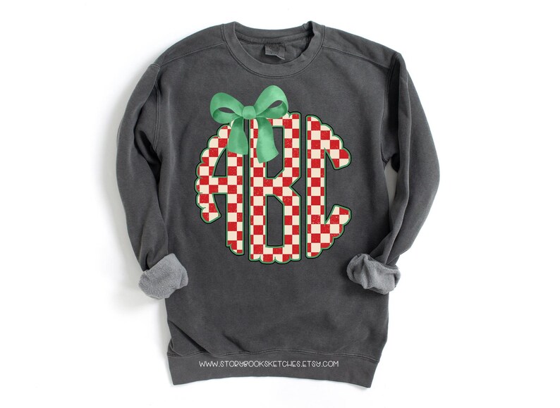 Holiday Checker Monogram PNG | Digital Download | Christmas Checker ...