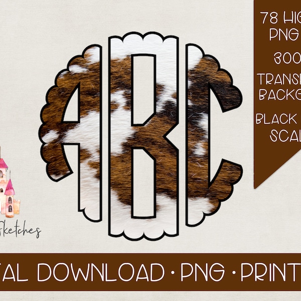 Country Monogram - Etsy