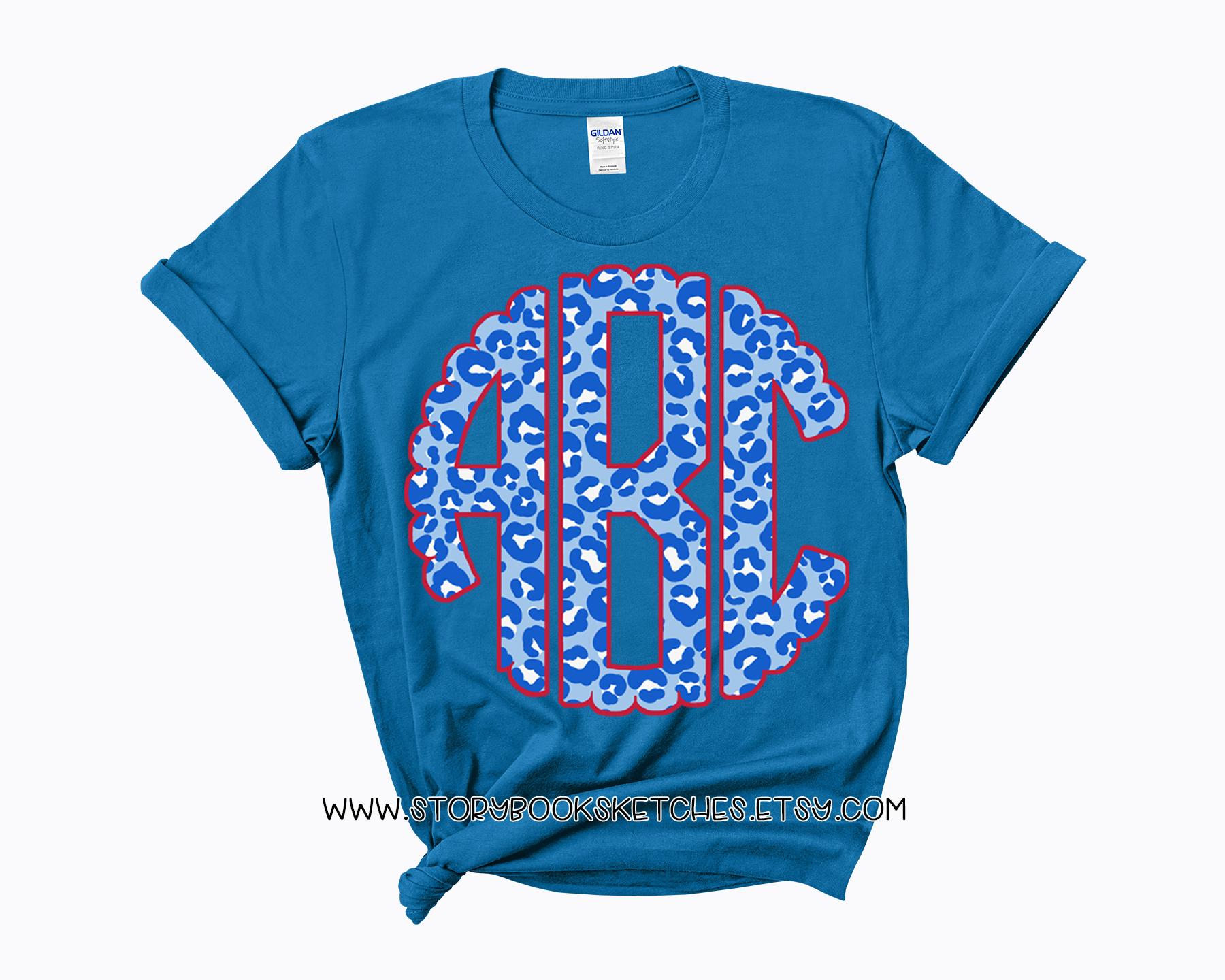 Freedom Leopard Monogram PNG | Digital Download | Patriotic Red White ...