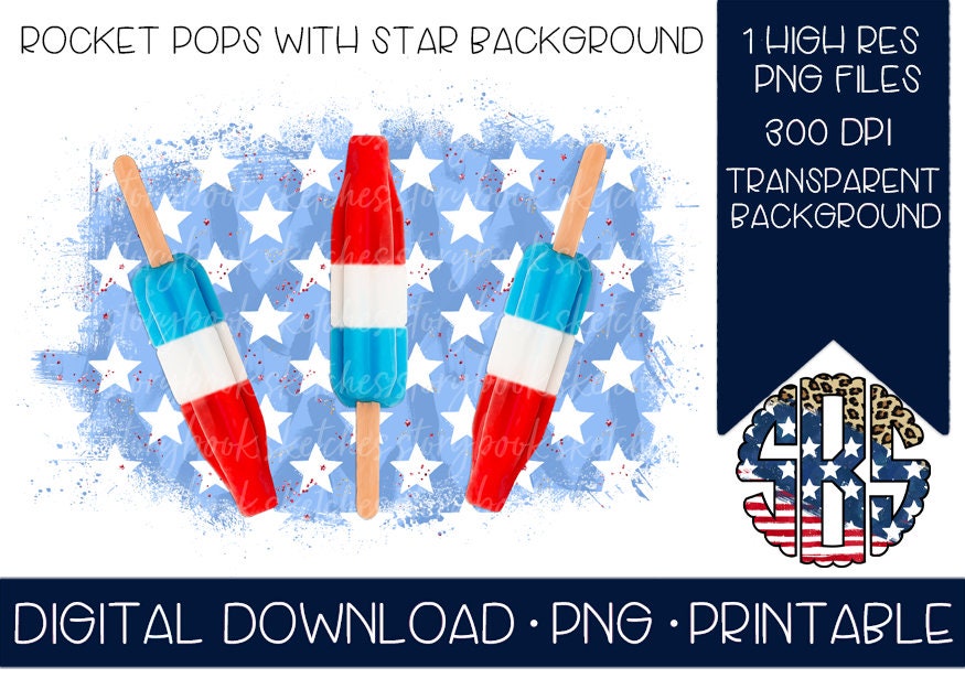 Rocket Pops Paletas Fondo PNG / Descarga Digital / Paleta PNG - Etsy México