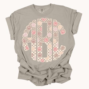 Neutral Smiley Scallop Monogram PNG | Digital Download | Full Alphabet ...