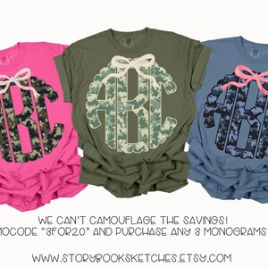 Camo Monogram PNG File | Camouflage Monogram With Scalloped Border ...