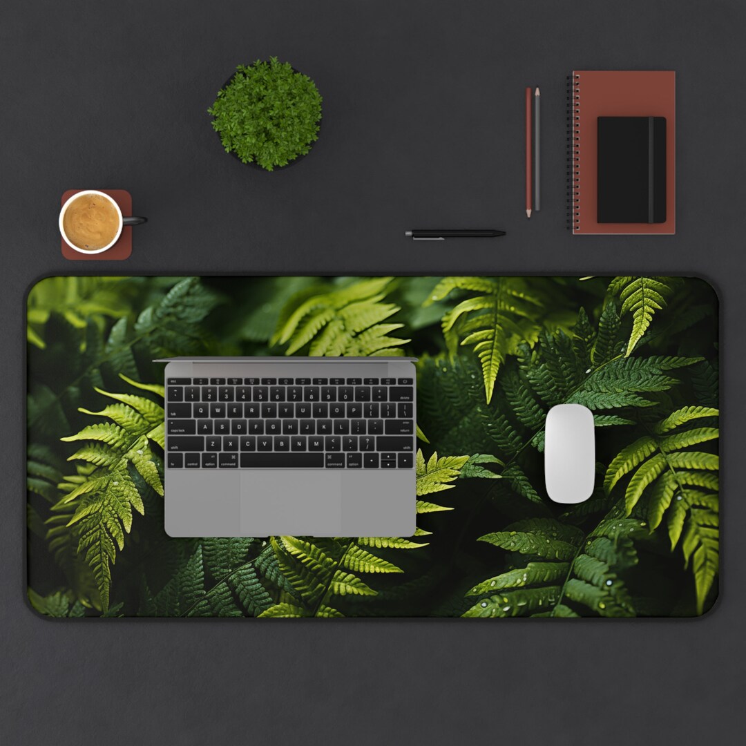Botanical Delight: Forest Fern Desk Pad Bring the Outdoors to Your Desk ...