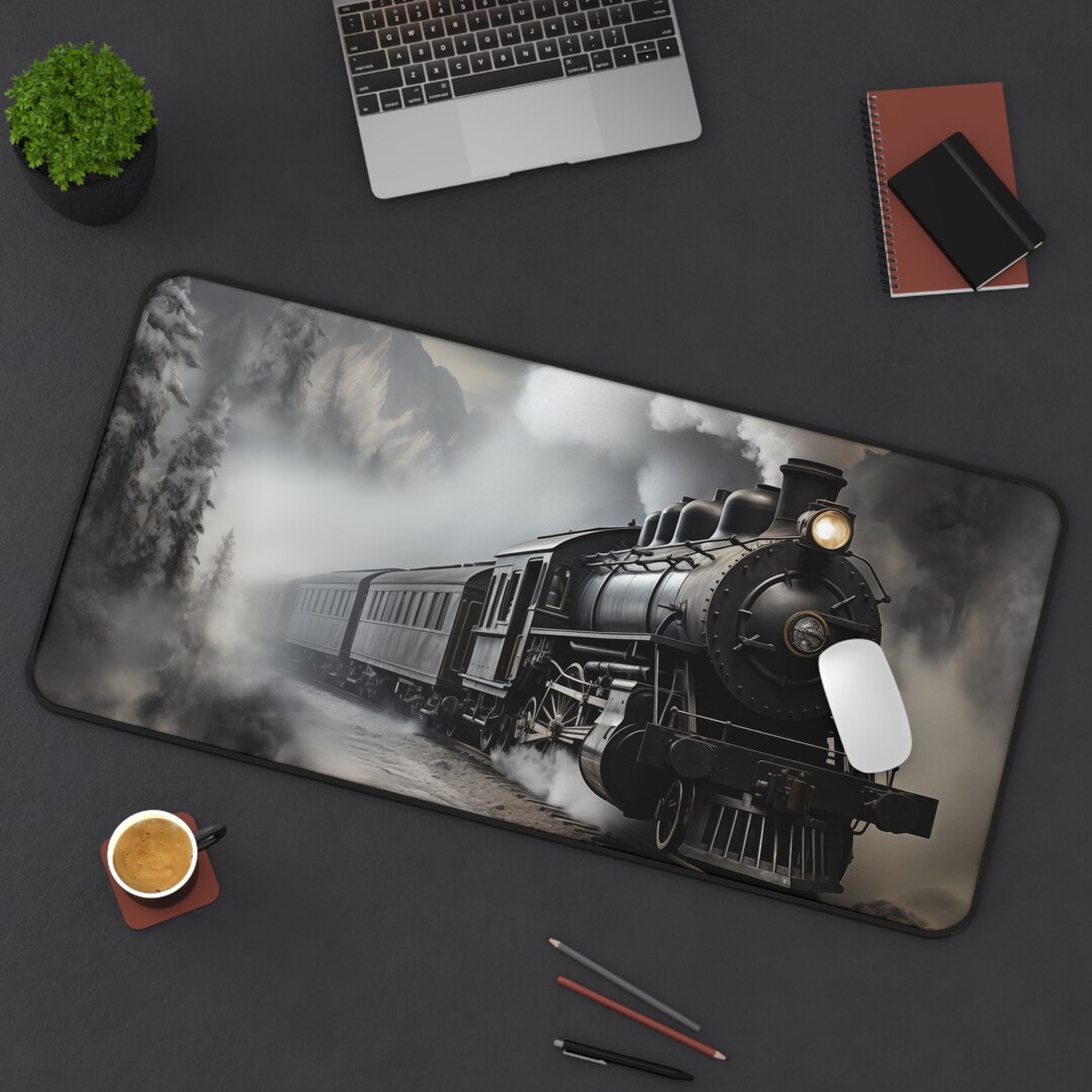 Vintage-inspired Train Desk Pad: Perfect for Train Lovers - Etsy
