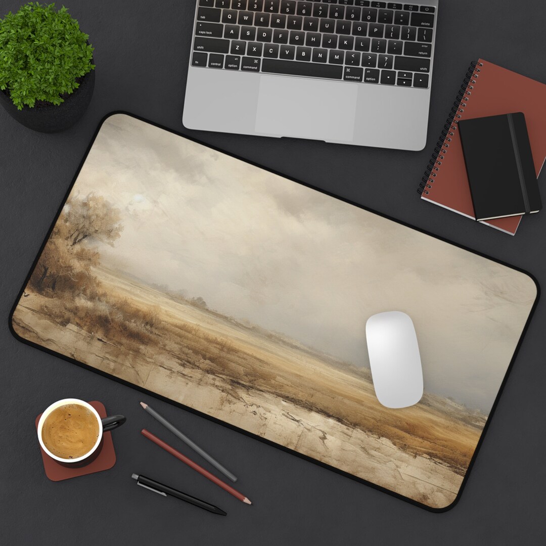 Before the Rain Landscape Desk Mat Desk Protector Gaming Mouse Pad ...